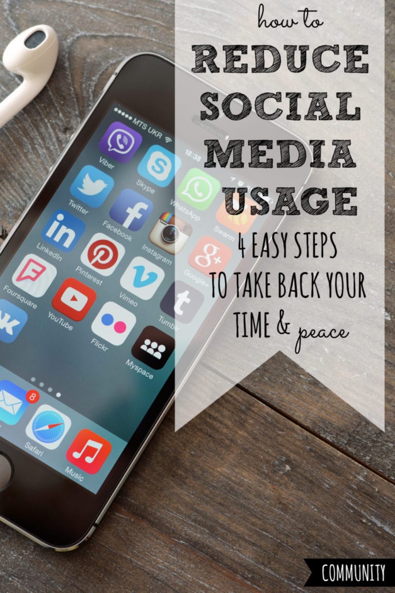 Reduce Social Media Usage | 4 Easy Steps to Take Back Your Life