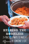 Helping the Homeless | 24 Practical Ways to Make a Difference