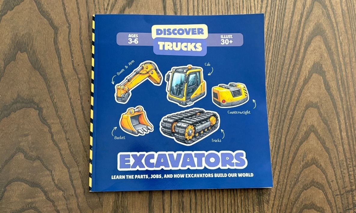 Children's Book Review | Discover Trucks: Excavators (+ Author Interview!)
